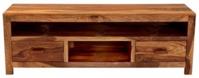 Indický nábytek - TV stolek Kali 150x50x45 z indického masivu palisandr Světle medová