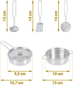 Dětská dřevěná kuchyňka s tabulí | bílá