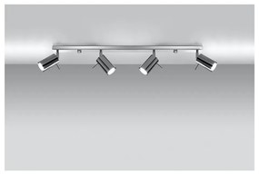 Stropní svítidlo ve stříbrné barvě Sollux Etna 4L