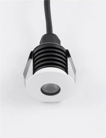 NV 8038401 Venkovní zapuštěné svítidlo do země BANG bílý hliník LED 1W 3V 3000K IP67 - NOVA LUCE