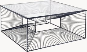 Ručně vyrobený konferenční stolek se skleněnou deskou Dimension