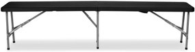 Zahradní lavice 180 cm černá