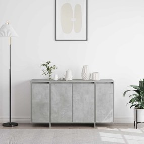 Servírovací skříň Betonově šedá 135 x 41 x 75 cm 3333889