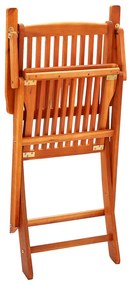 Skládací zahradní židle 6 ks masivní eukalyptové dřevo - Default Title