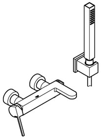 GROHE 33547003 - Vanová baterie PLUS lesklý chrom