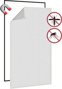 Magnetická okenní síť proti hmyzu bílá 80 x 140 cm 153847