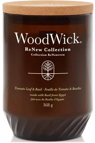 WoodWick – ReNew svíčka Tomato Leaf & Basil (rajčatové lístky a bazalka) Velikost: velká 368 g