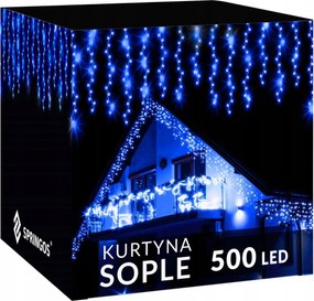 Sople 1000 Led Venkovní Osvětlení 45 M Silná Flash Záclona Světelná Girlanda