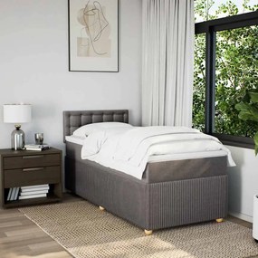 Box spring postel s matrací taupe 90x200 cm textil 3289657