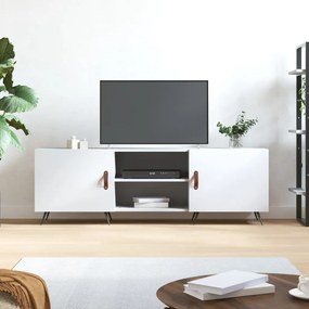 TV skříňka bílá 150 x 30 x 50 cm kompozitní dřevo