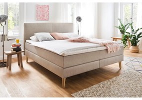 Béžová boxspring postel 180x200 cm Greta – Meise Möbel