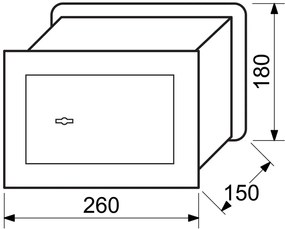 Richter Czech Ocelový sejf pro zazdění s mechanickým zámkem RS.18.SK