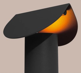 Černá hliníková LED stolní lampa (výška 15 cm) BISCUIT – Thoro