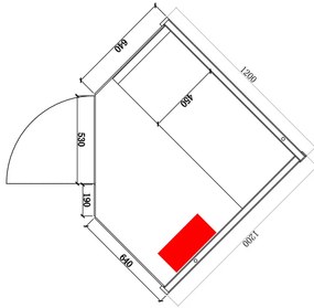 BPS-koupelny Finská sauna Relax  120x120, 1-2 osoby