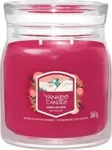 Yankee Candle SANTA ON SKIS Signature střední