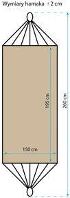 Houpací síť pro 2 osoby 200x150cm ROYOKAMP