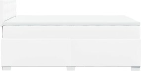 Box spring postel s matrací bílá 120x200 cm umělá kůže 3286117