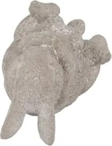 Šedá cementová dekorace sedící králíček Sitting Rabbit - 12*8*11 cm