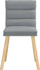 Jídelní židle 4 ks světle šedé textil 3315393