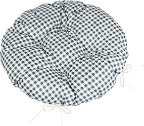 Bellatex Sedák BERTA kulatý prošívaný Šedá,Bílá 40 cm, (průměr)