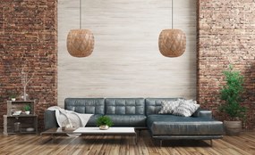 Toolight Natural, závěsné svítidlo 1xE27 APP1326-1CP, přírodní hnědá, OSW-05368