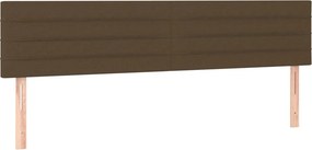 Box spring postel s matrací tmavě hnědá 160x200 cm textil 3140708
