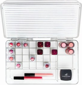 Organizér InterDesign Clarity Lipstick & Cosmetic Box, 27,5 x 18,5 x 9,5 cm