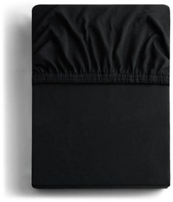 Černé napínací prostěradlo jersey 200x200 cm Amber – Restilo