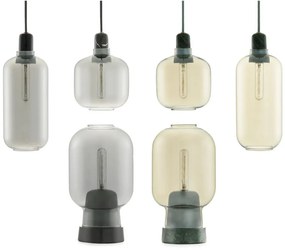 Normann Copenhagen Stolní lampa Amp, smoke/black 502120