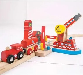 Bigjigs Rail Hasiči mořští záchranáři / od 3 let