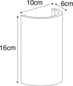 Moderní nástěnná lampa bílá s Wi-Fi G9 - Colja Novo