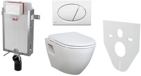 Alcaplast AM115/1000 Renovmodul komplet k zazdění se závěsným WC Creavit TERRA TP325 + bidet 2v1