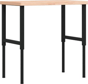 Pracovní stůl 100 x 60 x (73–99,5) cm masivní buk obdélníkový 3309683
