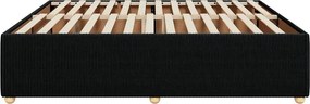 Rám postele bez matrace černý 180 x 200 cm textil 3284958
