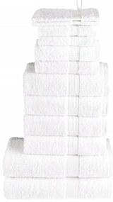 12dílná sada ručníků Premium SOLUND bílá 600 g/m² 137570