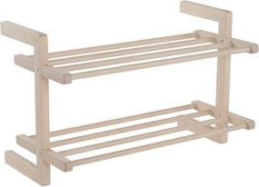 Závěsný stojan na boty z borovicového dřeva ve světle přírodní barvě 70x45x38 cm Eddison – Jotex