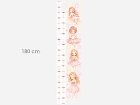 Metr akvarelové víly holčičí nálepky na zeď výška 160 cm