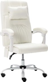 vidaXL Masážní kancelářská židle umělá kůže [20294] Barva: antracitová