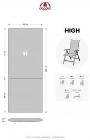 Doppler ART 4044 vysoký – polstr na křesla a židle