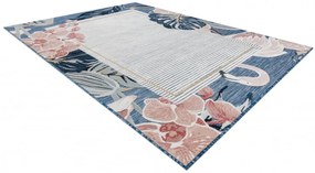 Dywany Łuszczów Kusový koberec Botanic 65240 Flamingo navy – na ven i na doma Rozměry koberců: 78x150