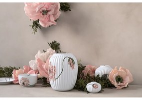 Bílá porcelánová váza Kähler Design Poppy, výška 21 cm
