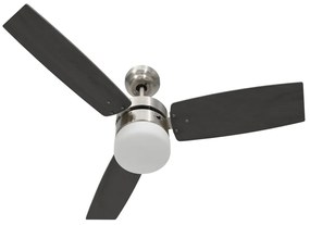 vidaXL Marketos Stropní ventilátor světlo a dálkový ovladač 108 cm tmavě hnědý