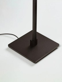 Matně černá kovová LED stojací lampa s ohybatelnou konstrukcí/stmívatelná (výška 144 cm) Tenso – Nova Luce