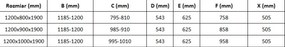 Mexen Omega-3S sprchový kout 3-stěnný, posuvný 120 x 80 cm, transparentní, chrom - 825-120-080-01-00-3S