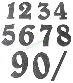 Domovní číslo popisné Břidlice BELWE - písmeno "c"