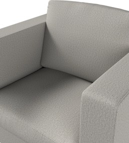 Potah na křesko IKEA Karlanda, krátký barva šedá látka pletený vzor