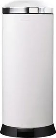 Rossignol Bomba 91041 bílý / Pedálový koš / 30 L / RAL 9016