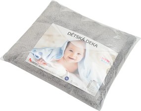 Dětská deka New Baby 90x80 šedá