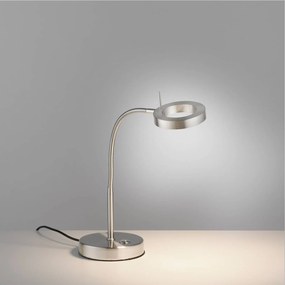 LED stolní lampa Hensko s ohebným ramenem, stmívač
