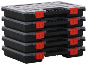 Organizéry na součástky 5 ks 34,5 x 25 x 5 cm polypropylen 152094